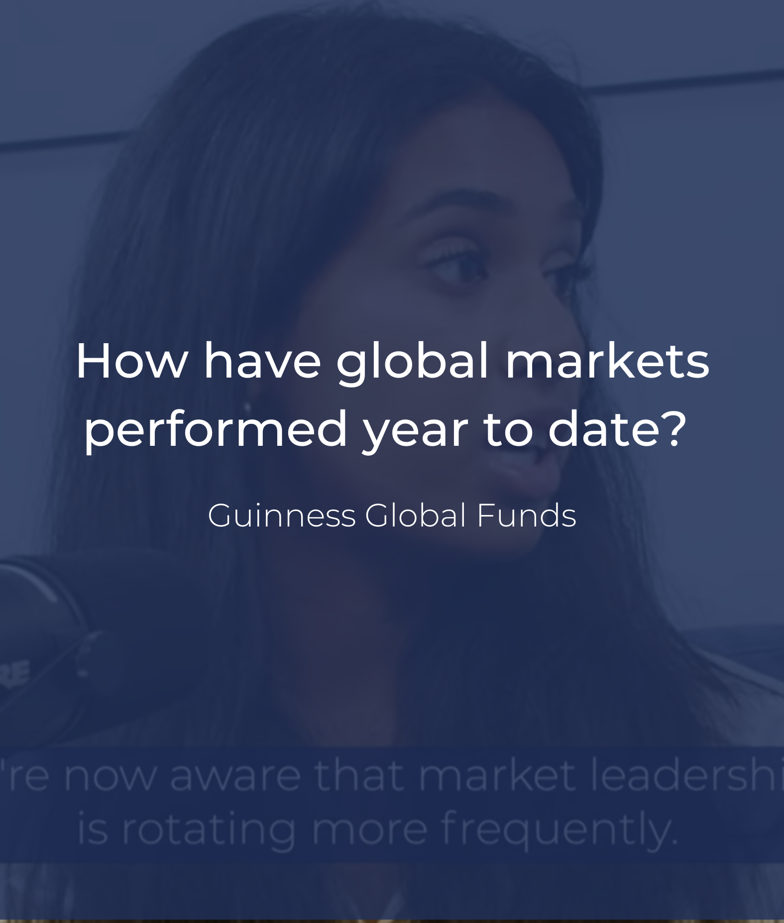 How have global markets performed year to date? | Guinness Global Investors